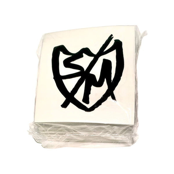 S&M BMX Sharpie Shield Decal - Medium - Black - BMXGuru.com / C&W Cycle