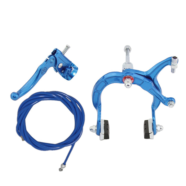 MX1000/Tech 3 Style BMX Brake System - Sidepull - Front - Blue w/ Blue ...