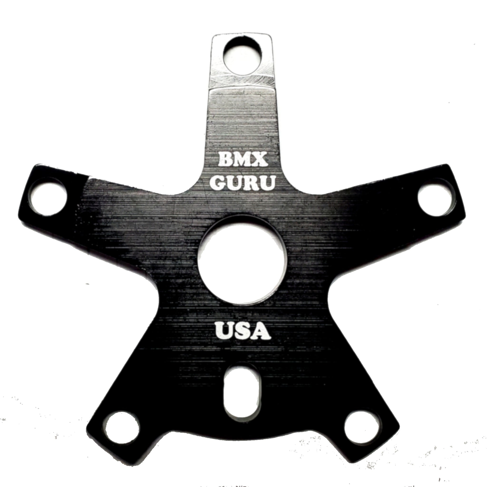 BMXGuru Aluminum BMX Flat-Top Spider - 110mm - Black - USA Made ...
