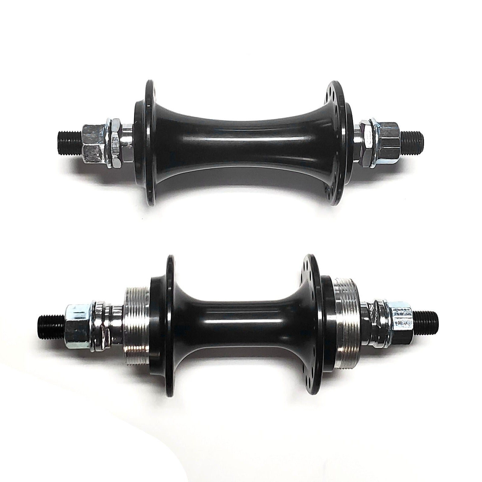 Sealed BMX Flip/Flop Freewheel Hubset - 28h - 3/8" axles - Black ...