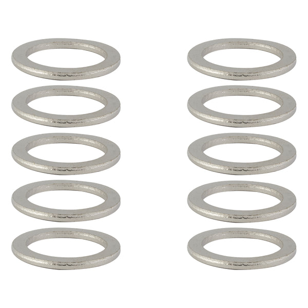 24mm Crank/Spindle/Bottom Bracket Spacers - 2mm - Qty 10 - Silver ...