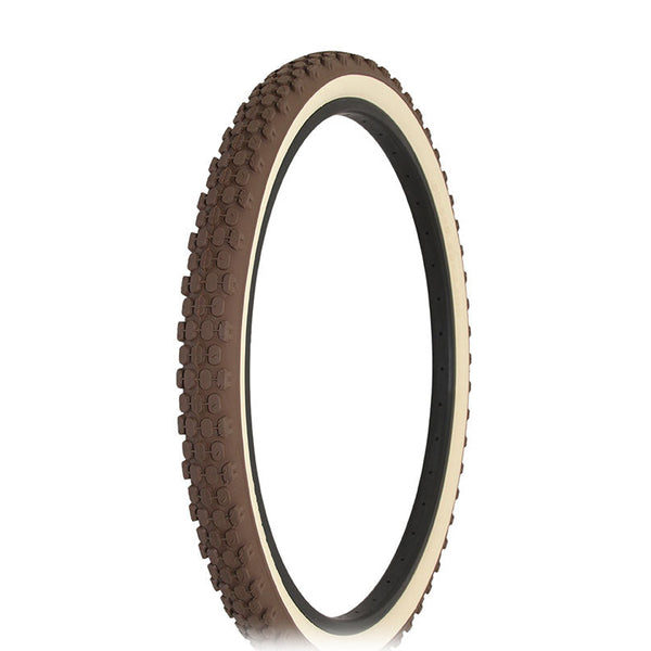 26x2.125 Innova Studded Knobby BMX Tire - Brown w/ Cream Sidewall ...