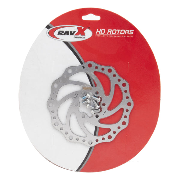 RAVX 6-Bolt BMX/MTB/ATB Disc Brake Rotor - 140mm - BMXGuru.com / C&W Cycle