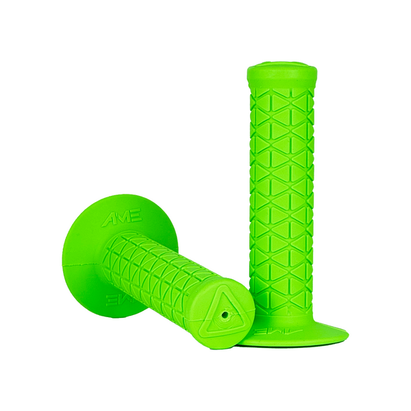 AME Triangle BMX Grips - Flanged - Fluorescent Green - USA Made ...