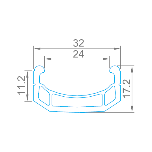 26" (559mm) Alex DM24 Aluminum BMX Rim - 48h - Silver - BMXGuru.com / C ...