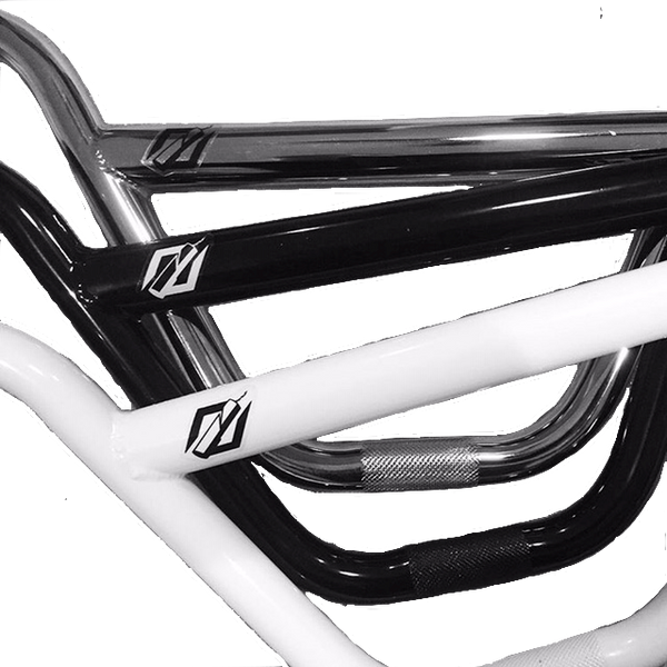 TNT Retro 2pc BMX Handlebars - 7.5" - White - BMXGuru.com / C&W Cycle