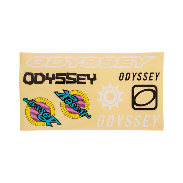 Odyssey Retro Sticker Sheet - Vinyl Decals - 8 stickers - BMXGuru.com ...