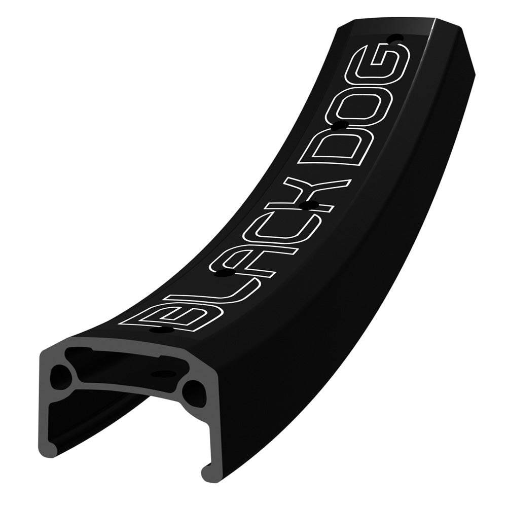20" (406mm) Gusset Black Dog Double Wall BMX Rim - 48H - Black ...