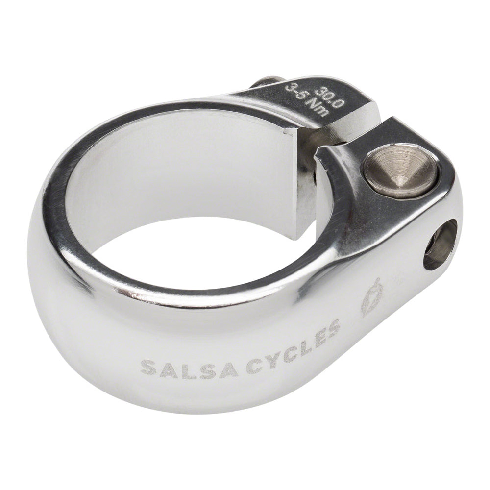 Salsa Lip-Lock Bolt-On Seat Post Clamp - 30.0mm - Silver - BMXGuru.com ...