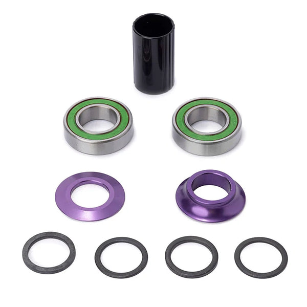 Theory 19mm Mid BMX Bottom Bracket Kit - Purple - BMXGuru.com / C&W Cycle