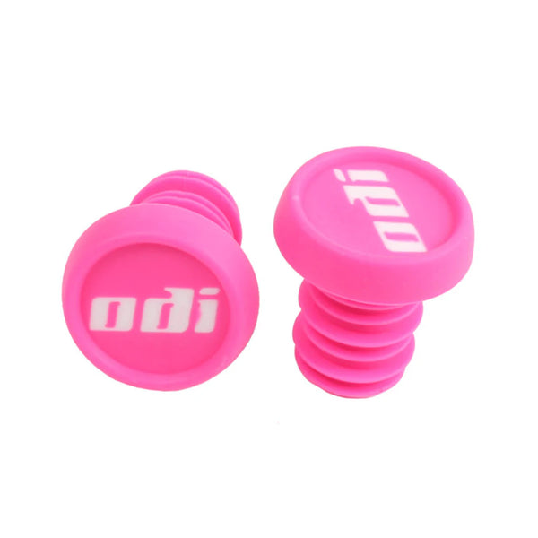 ODI Nylon Push-In Bar End Plugs - Hot Pink - USA Made - BMXGuru.com / C ...