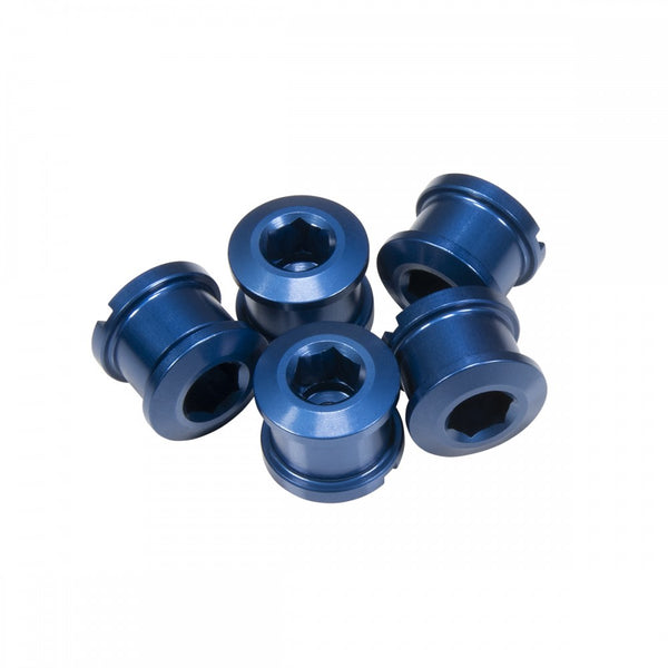Insight Double Alloy Chainring Bolts - 5-bolts - Blue - BMXGuru.com / C ...