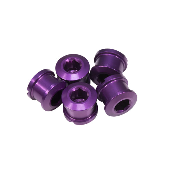 Insight Triple Alloy Chainring Bolts - 5-bolts - Purple - BMXGuru.com ...
