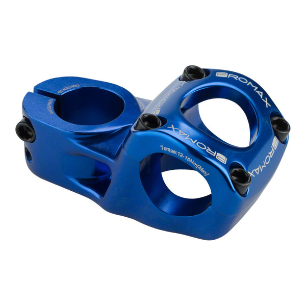 Promax Impact 31.8mm Front Load BMX Stem - 48mm - Blue - BMXGuru.com ...