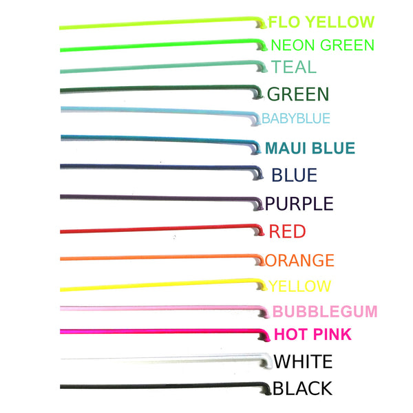 Stainless Steel Spoke - Single - Solid Colors - Choose color & length ...