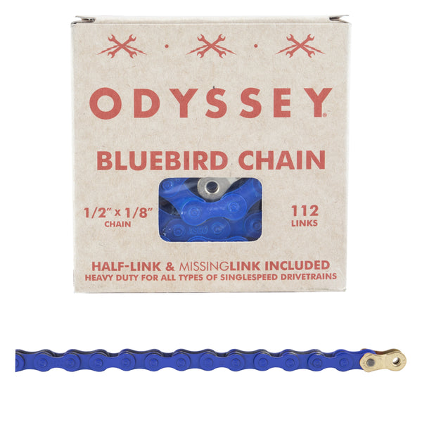 Odyssey Bluebird BMX Chain - 1/2x1/8x112L - Blue - BMXGuru.com / C&W Cycle