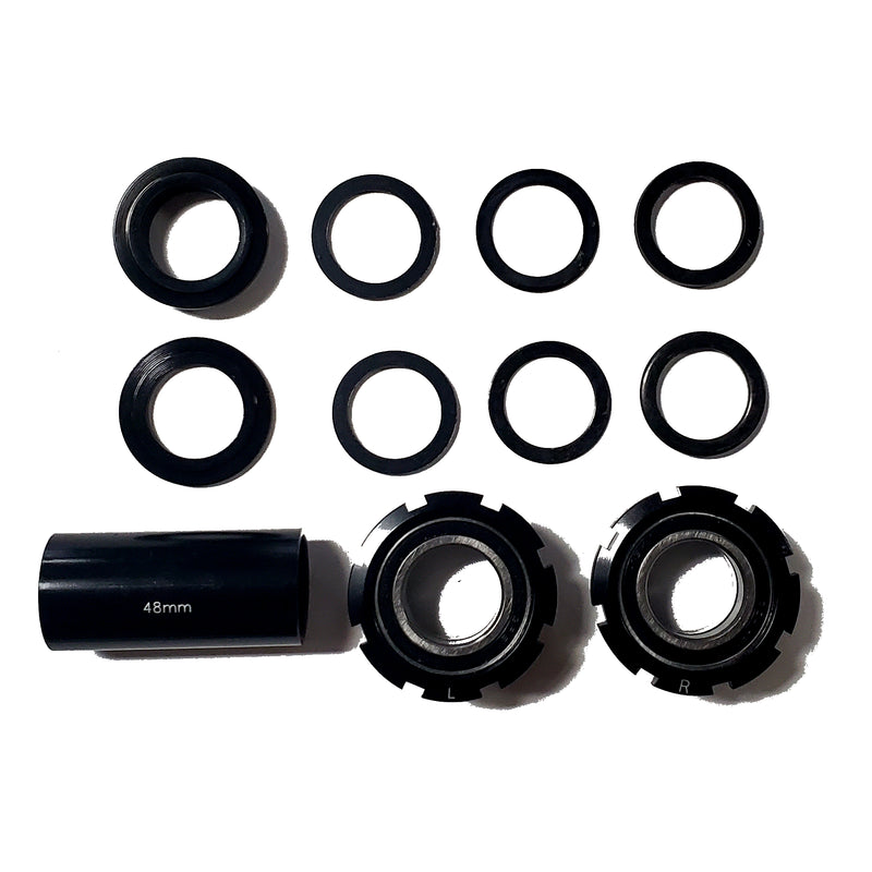 Redline 19mm Euro BMX Bottom Bracket Set - Black - BMXGuru.com / C&W Cycle