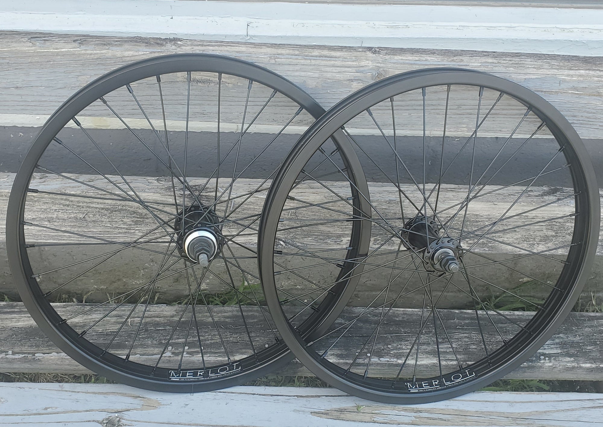 20" Mission Merlot by Alienation BMX Wheels - Flip/Flop - Pair - Black ...