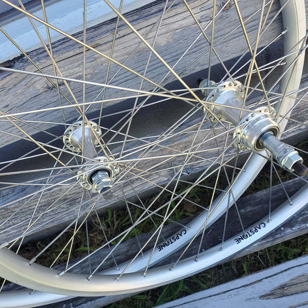 26" Capstone Double Wall MTB/Comfort 5, 6, 7 speed Freewheel Wheelset ...