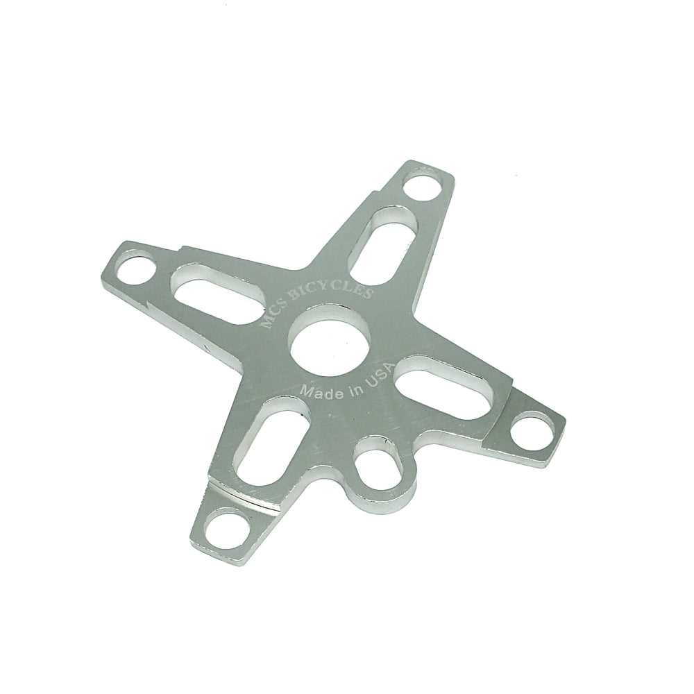 MCS Bolt-on BMX Aluminum Spider - 4-bolt / 104mm - Silver - USA Made ...