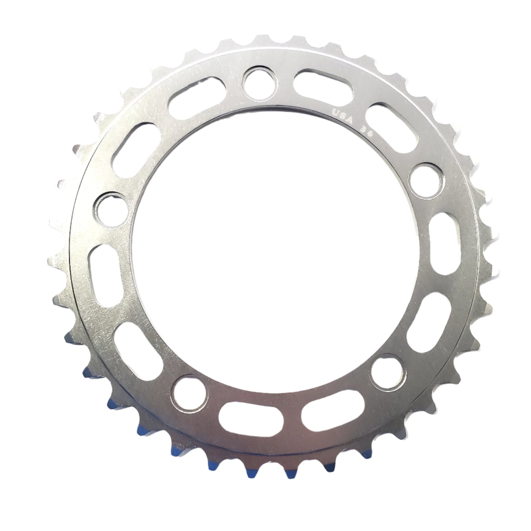 BMXGuru 36t BMX Chainring - Silver - 110mm 5-bolt - USA Made - BMXGuru ...