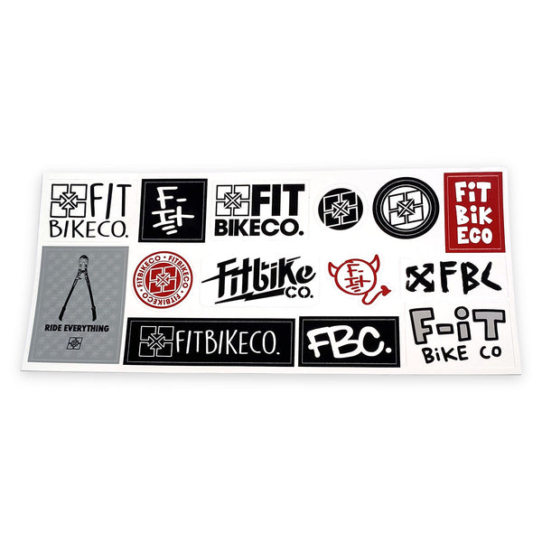 Fit BMX 2022 Sticker Sheet - Vinyl Decals - 9" x 4" sheet - 14 sticker ...
