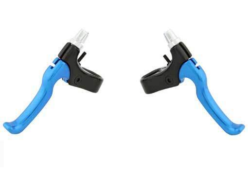 BMX Spring Loaded Lever Set / Pair - Blue - BMXGuru.com / C&W Cycle
