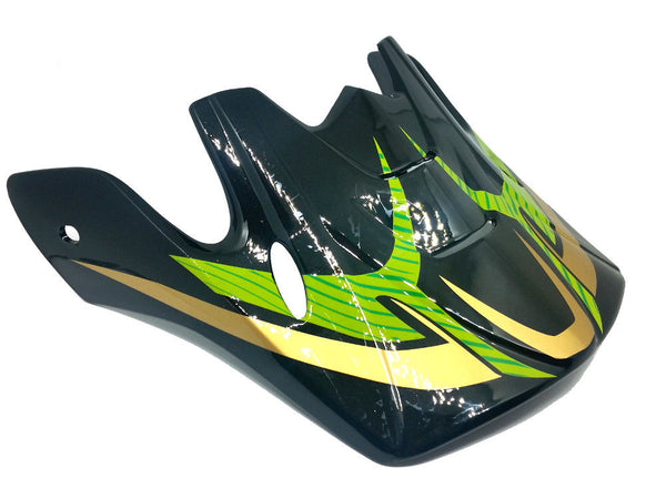 Pryme Evil Visor for Full Face Helmet - OS - Black/Green - BMXGuru.com ...