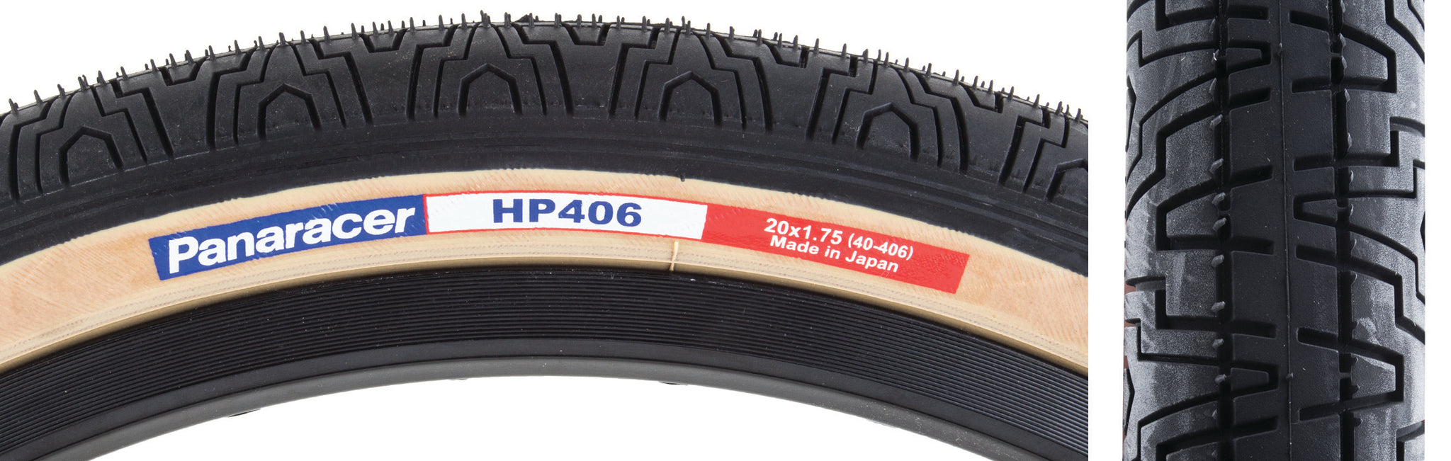 20x1.75 Panaracer HP406 Freestyle BMX tire - Black w/ Skinwall ...