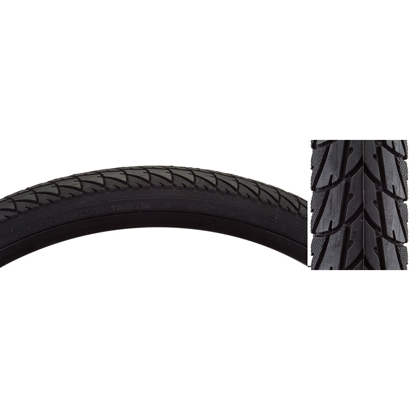 24x1.75 CST C1446 Smooth Tread BMX Tire - Black - BMXGuru.com / C&W Cycle