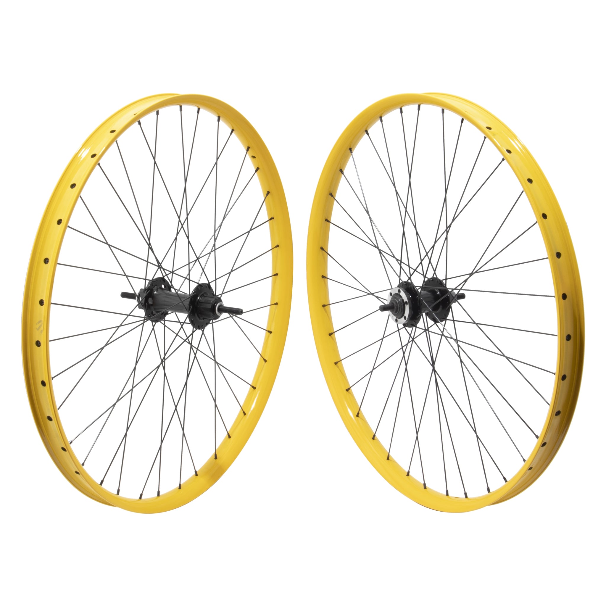 27.5" SE Racing Maniacc Flyer Wheelset - 36H - Yellow - BMXGuru.com / C ...