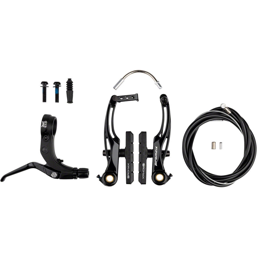 Promax P-1 / Click Pro BMX V-Brake Kit - Long Reach (108mm) - Black ...