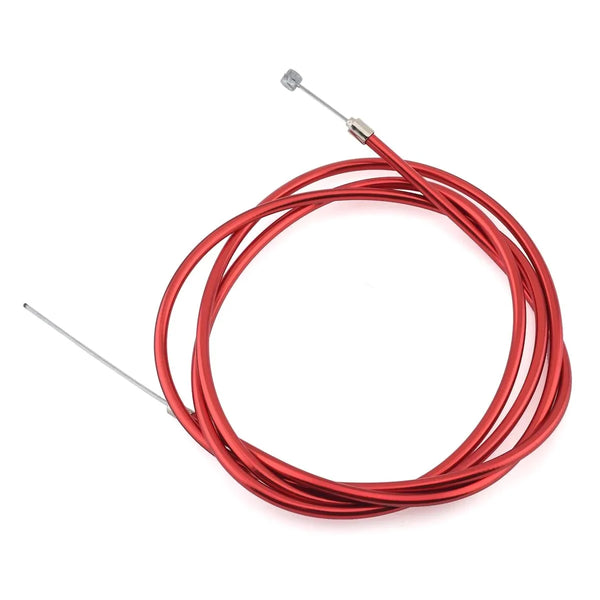 MCS Lightning BMX Brake Cable - 60"-65" - Red Chrome - BMXGuru.com / C ...