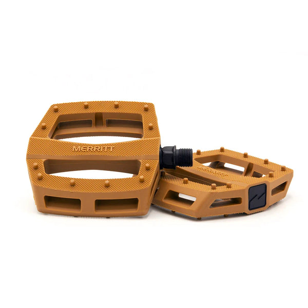 Merritt BMX P1 PC Platform Pedals - 9/16" - Copper - BMXGuru.com / C&W ...