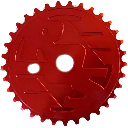 Ride Out Supply ROS Logo Sprocket / Chainwheel - 39t - Red - BMXGuru ...
