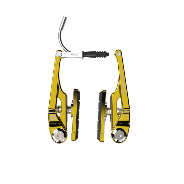 Cook Bros / Box One Pro BMX V-Brake Caliper - Long Reach (108mm) - Gol ...