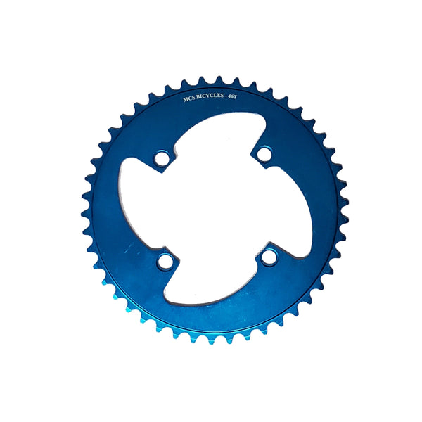 MCS 39t BMX Chainring - Blue - 104mm 4-bolt - USA Made - BMXGuru.com ...